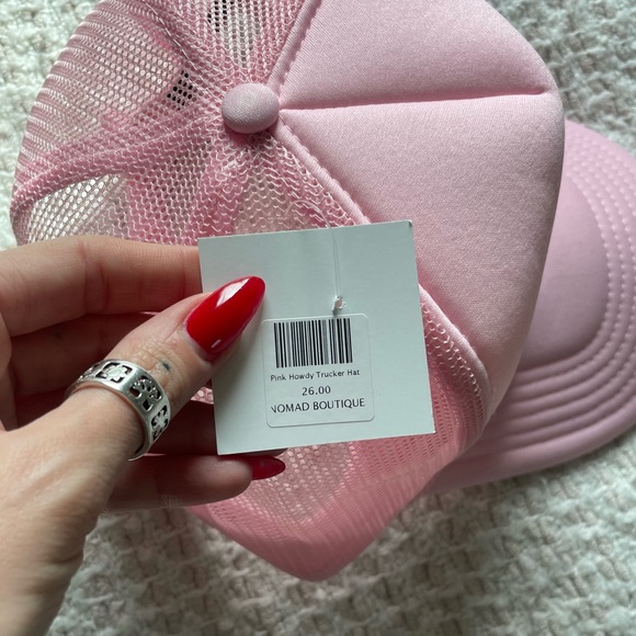 Accessories | New W Tags Pink Howdy Trucker Hat | Poshmark
